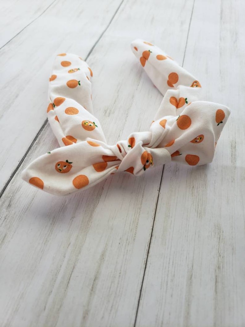 Orange Bird Knotty Bow Headbands | Etsy