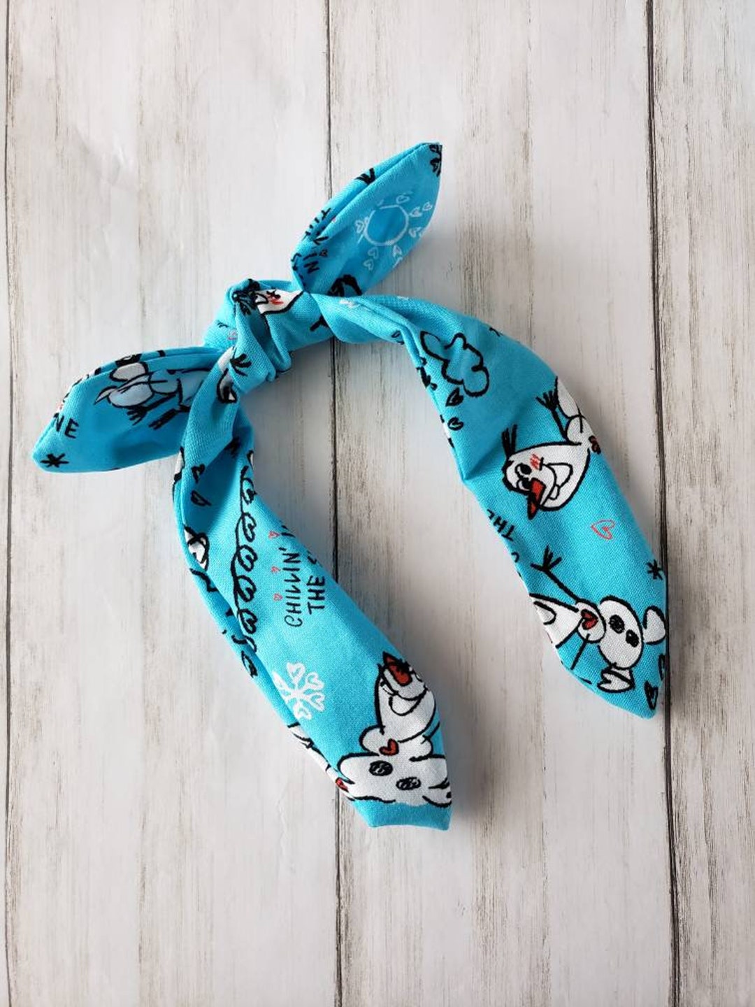 Frozen Olaf Knotty Bow Headbands Top Knot - Etsy