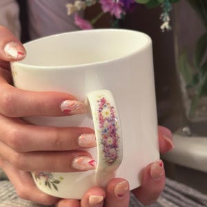 Alphabet Letter Floral (G) Fine China Mug. Wild Summer Alphabet by ...
