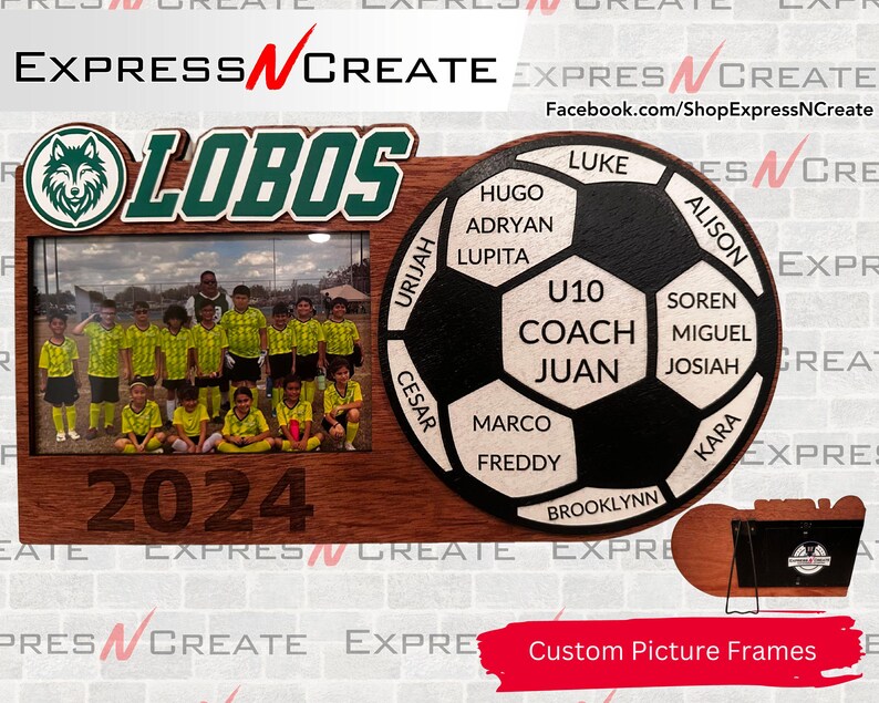 Soccer Coach Gift, Soccer Coach Frame, Gift for Coaches, Gift From Team ...