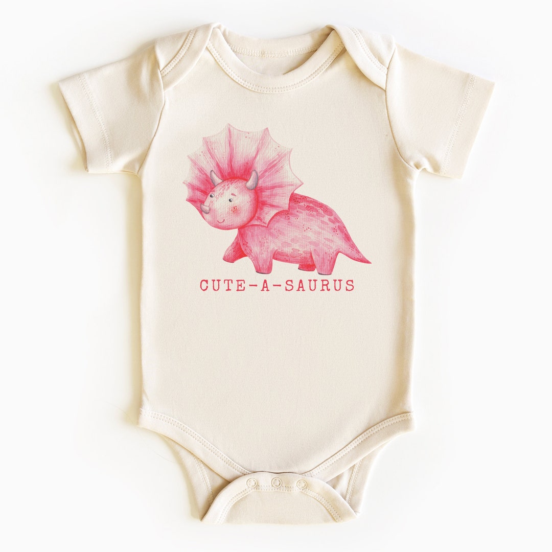 Cute a Saurus Onesie, Dinosaur Bodysuit, Cute Baby Onesie, Baby Dino ...