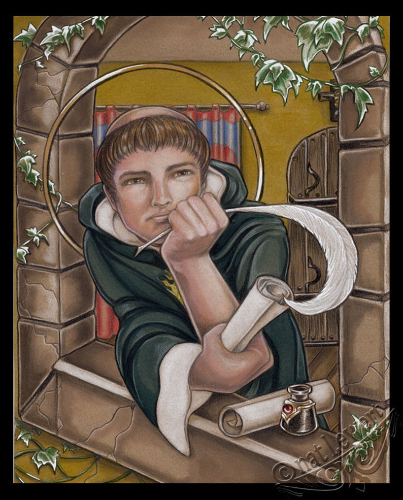 Saint Thomas Aquinas Art Print St Thomas Inspirational Print - Etsy