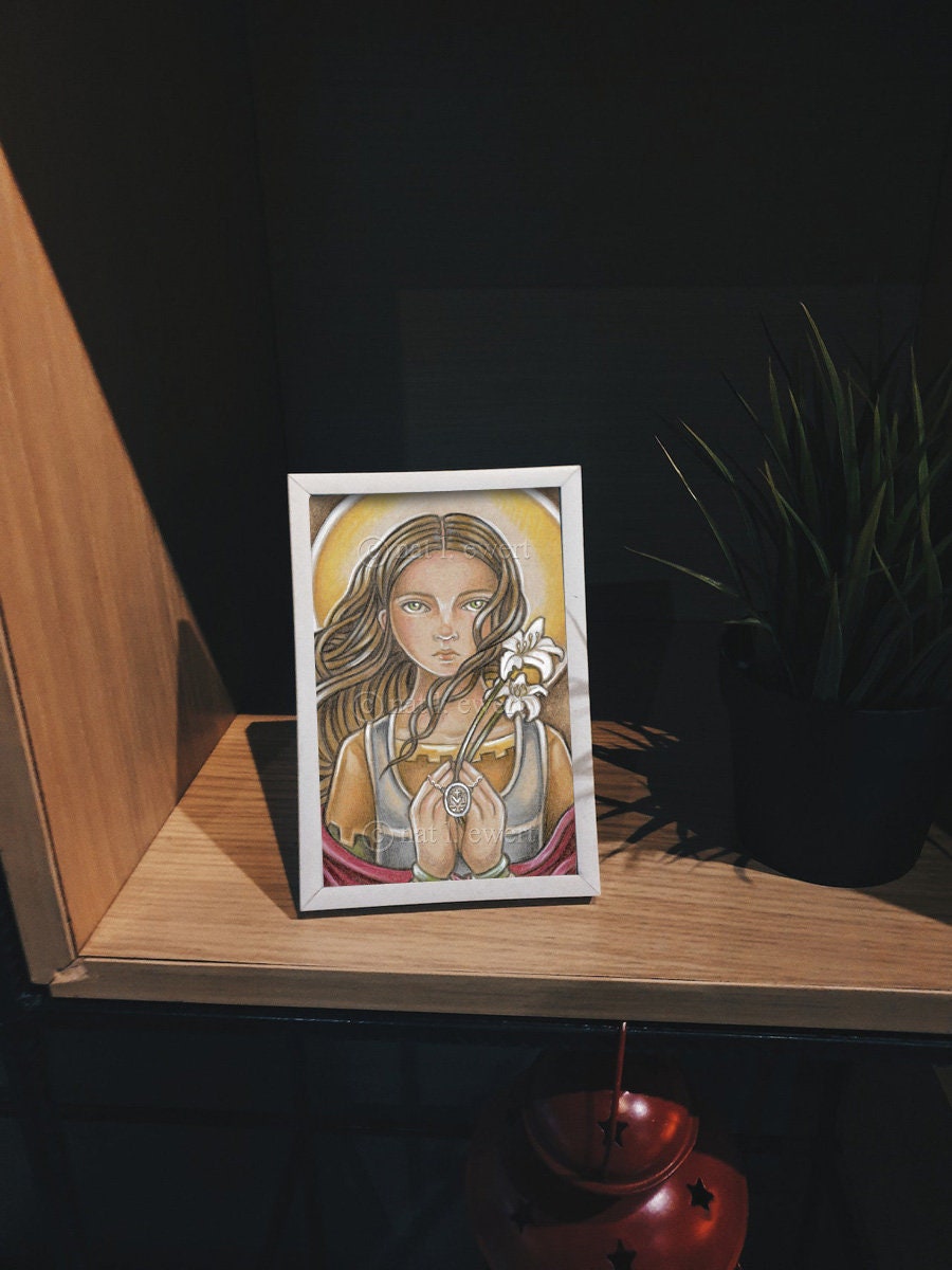 Saint Maria Goretti, Art Print, Home Decor, Wall Art, Spiritual ...