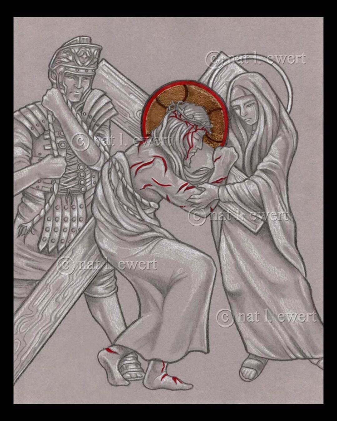 Stations of the Cross 4 Print, Gift for Friend, Confirmation, Easter ...