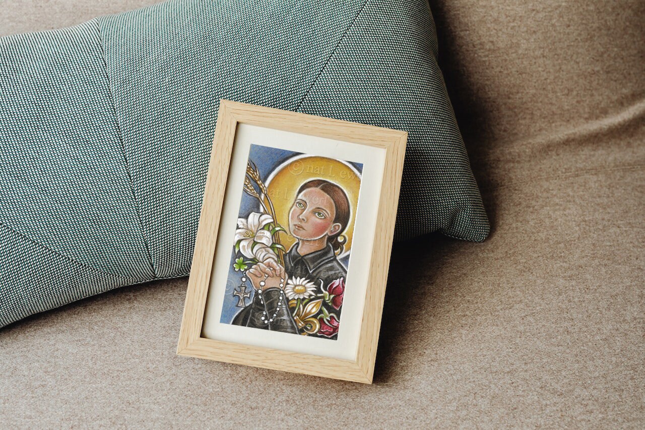 Saint Gemma Galgani, Art Print, Home Decor, Wall Art, Spiritual ...