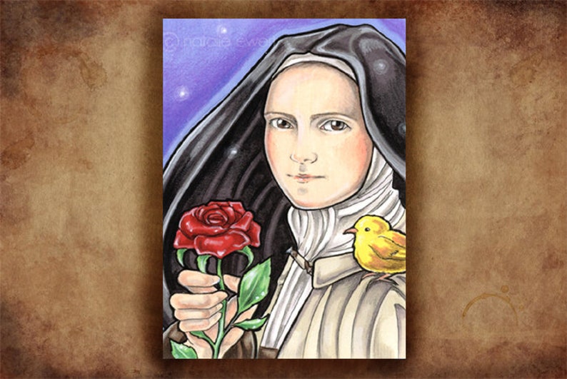 Art Print Saint Therese Inspirational Patron Wall Art - Etsy