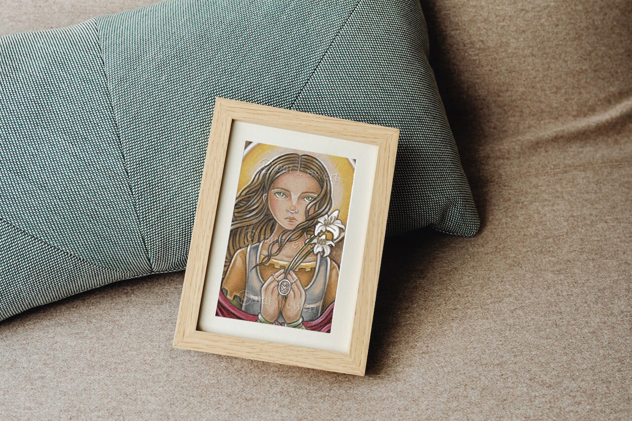 Saint Maria Goretti, Art Print, Home Decor, Wall Art, Spiritual ...