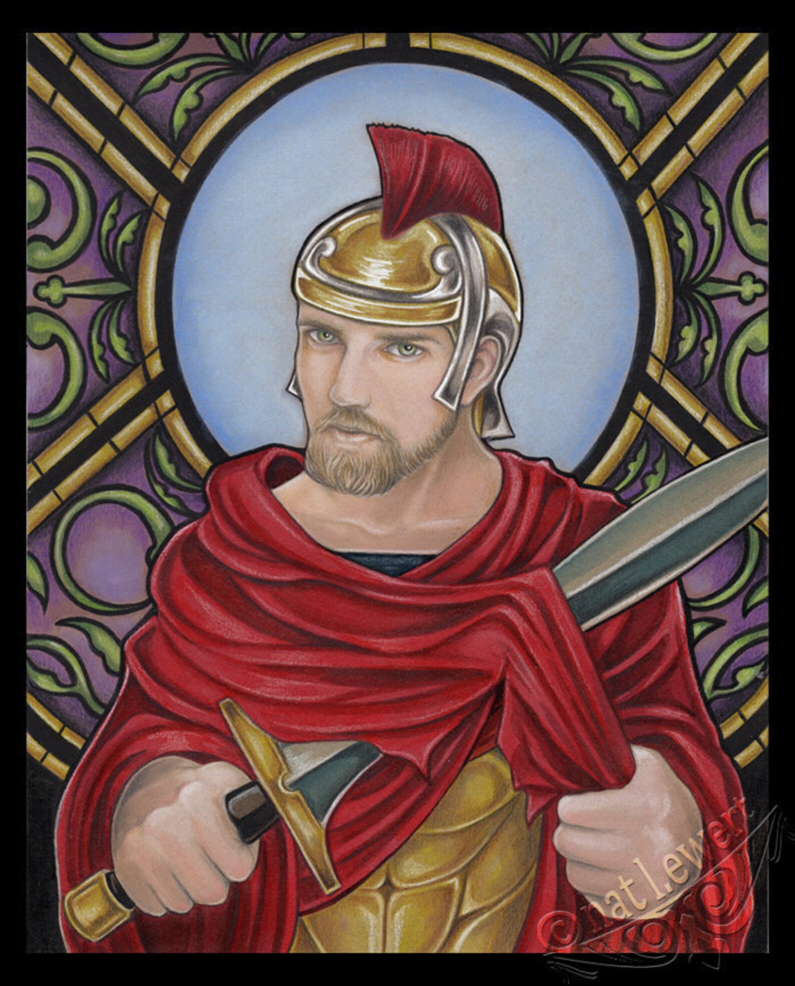 Saint Martin of Tours Art Print St Martin Inspirational Print - Etsy ...