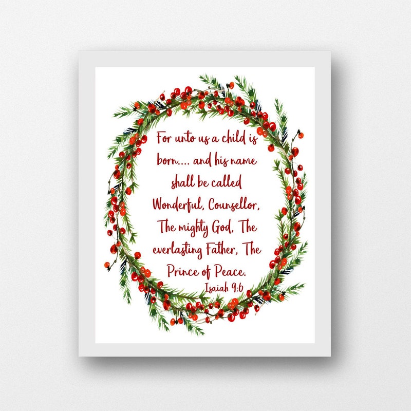 Isaiah 9 6 - Etsy