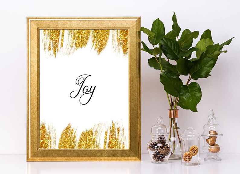 Joy Wall Art Print Joy Printable Quote Christmas Decor Wall - Etsy