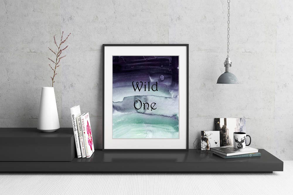 Wild One Quote, Boys Nursery Decor Ideas, Quote Print Instant Download ...