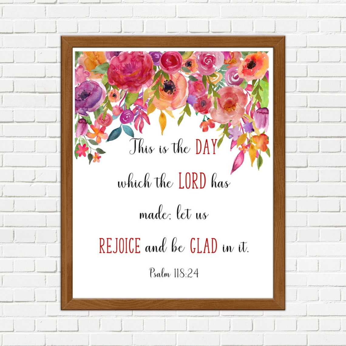 Psalm Wall Art Psalm 118:14 This is the Day Which the Lord - Etsy