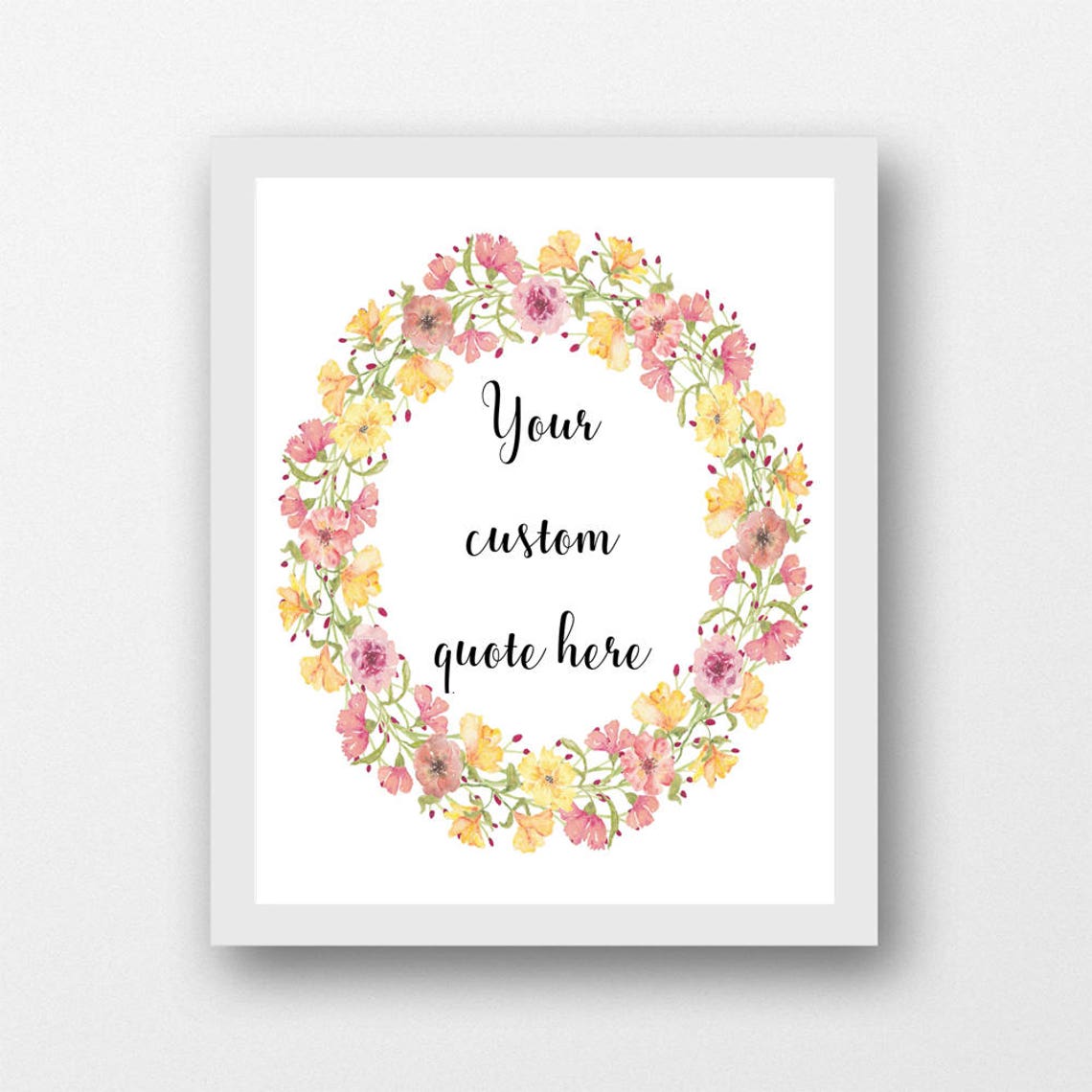 Custom Quote Art, Custom Quote Print, Monogram Art, Instant Download ...