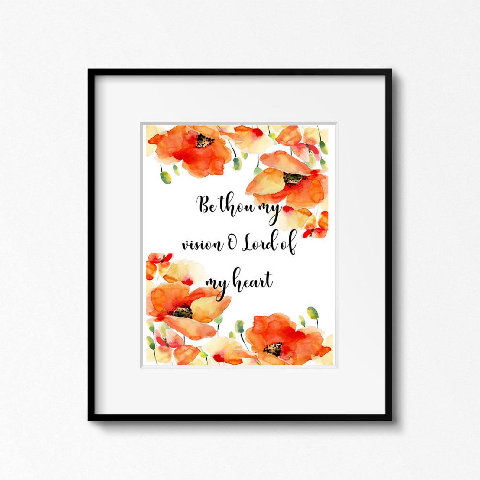 Be Thou My Vision Instant Download Quote, Hymnal Art Print, Printable ...