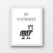 Be Yourself Digital Download Zebra Nursery Art, Zebra Print, Baby ...