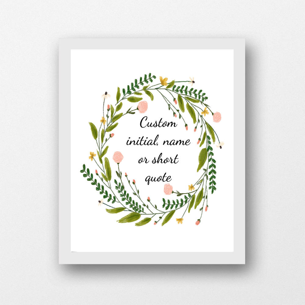 Customized Name Print, Instant Download Printable Art, Custom Quote ...