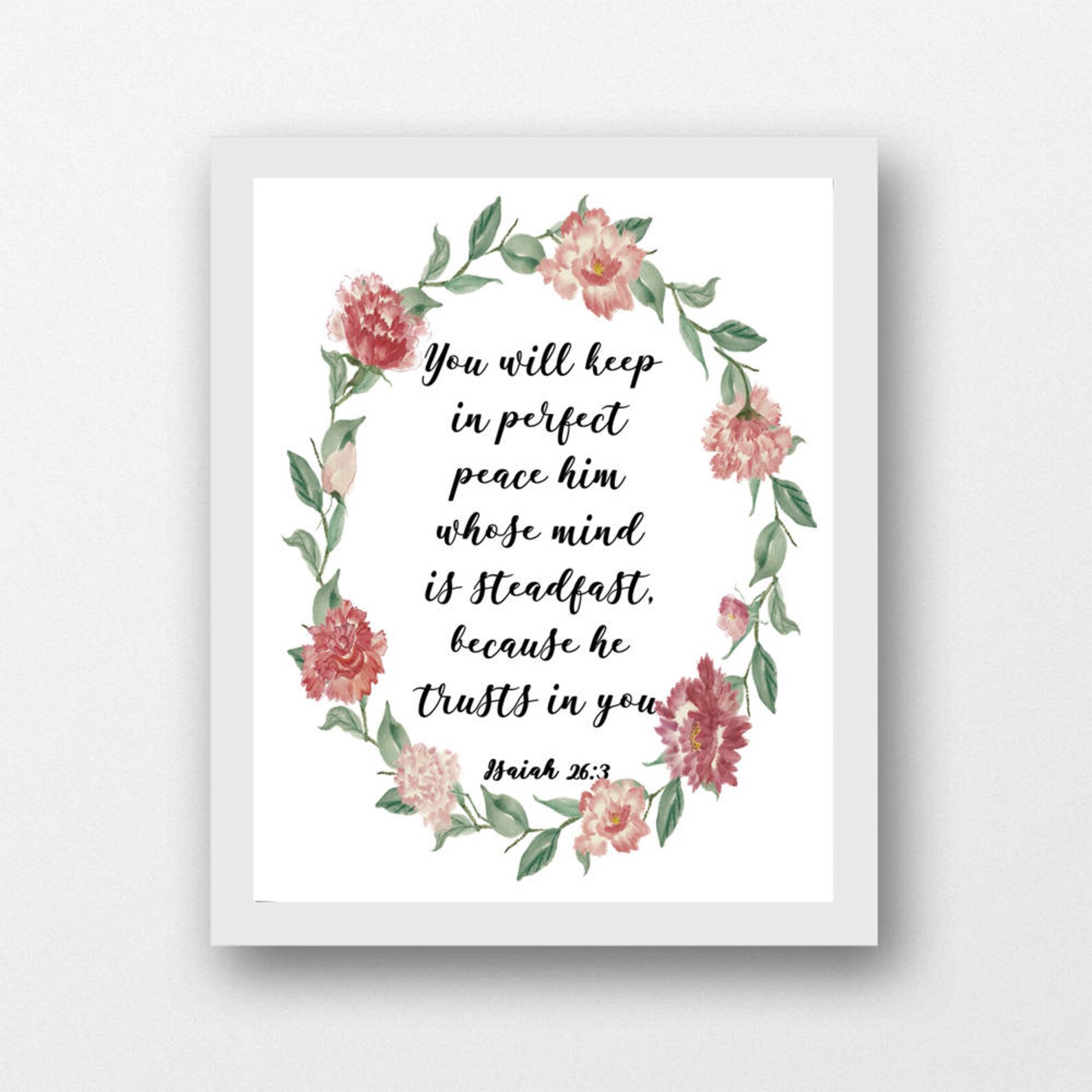 Isaiah 26:3, You Will Keep in Perfect Peace Printable, Isaiah Instant ...