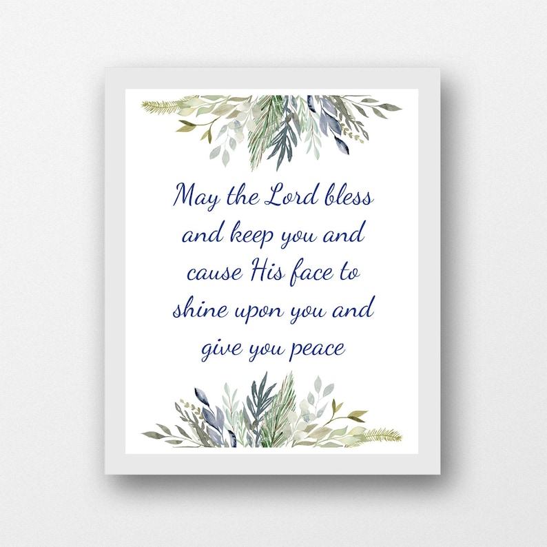May the Lord Bless and Keep You, Instant Download Printable Wall Art, 8 ...