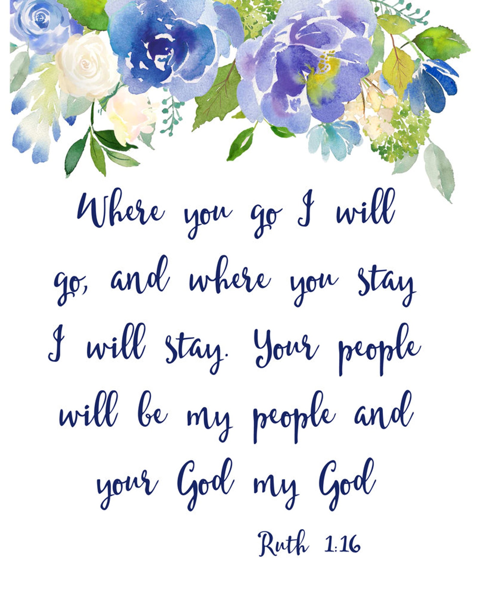 Ruth 1:16 Wedding, Ruth 1 16 Marriage, Where You Go I Will Go, Bible ...