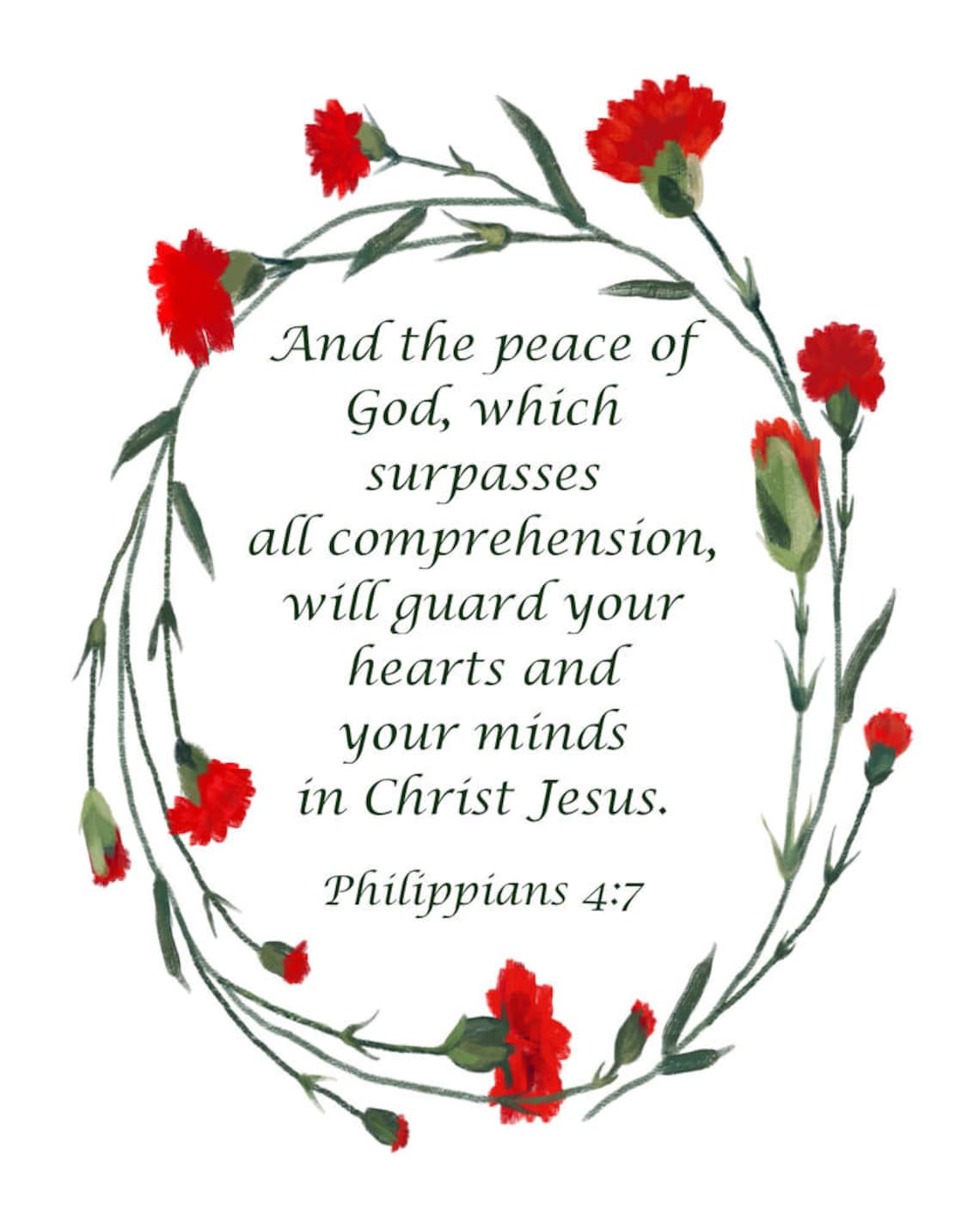 Philippians 4:7, Peace of God, Scripture Quote Printable, Guard Your ...