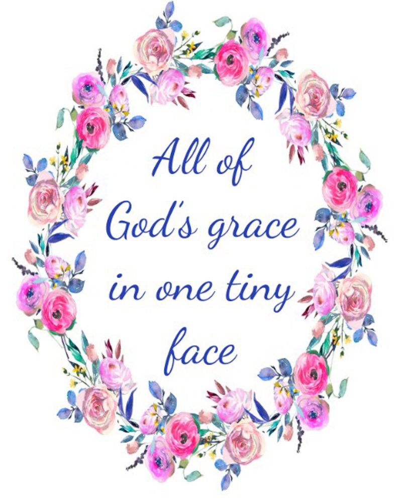 All of God's Grace Nursery Religious Art Nursery Decor - Etsy