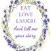 Eat Love Laugh, Wall Art for Cooks Digital Download Print, Kitchen Art ...