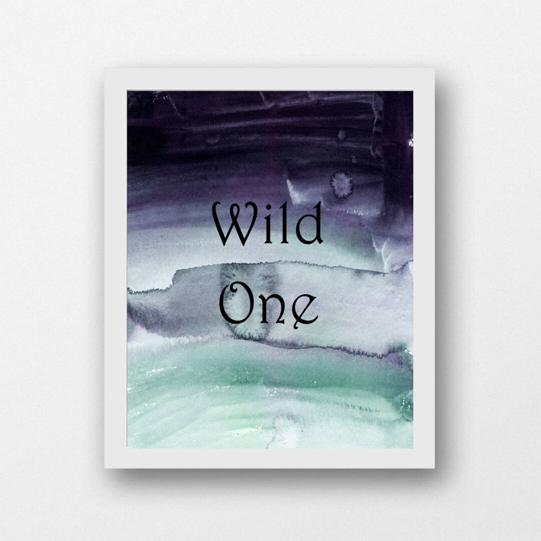 Wild One Quote, Boys Nursery Decor Ideas, Quote Print Instant Download ...