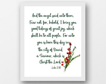 Luke 2 Printable - Etsy