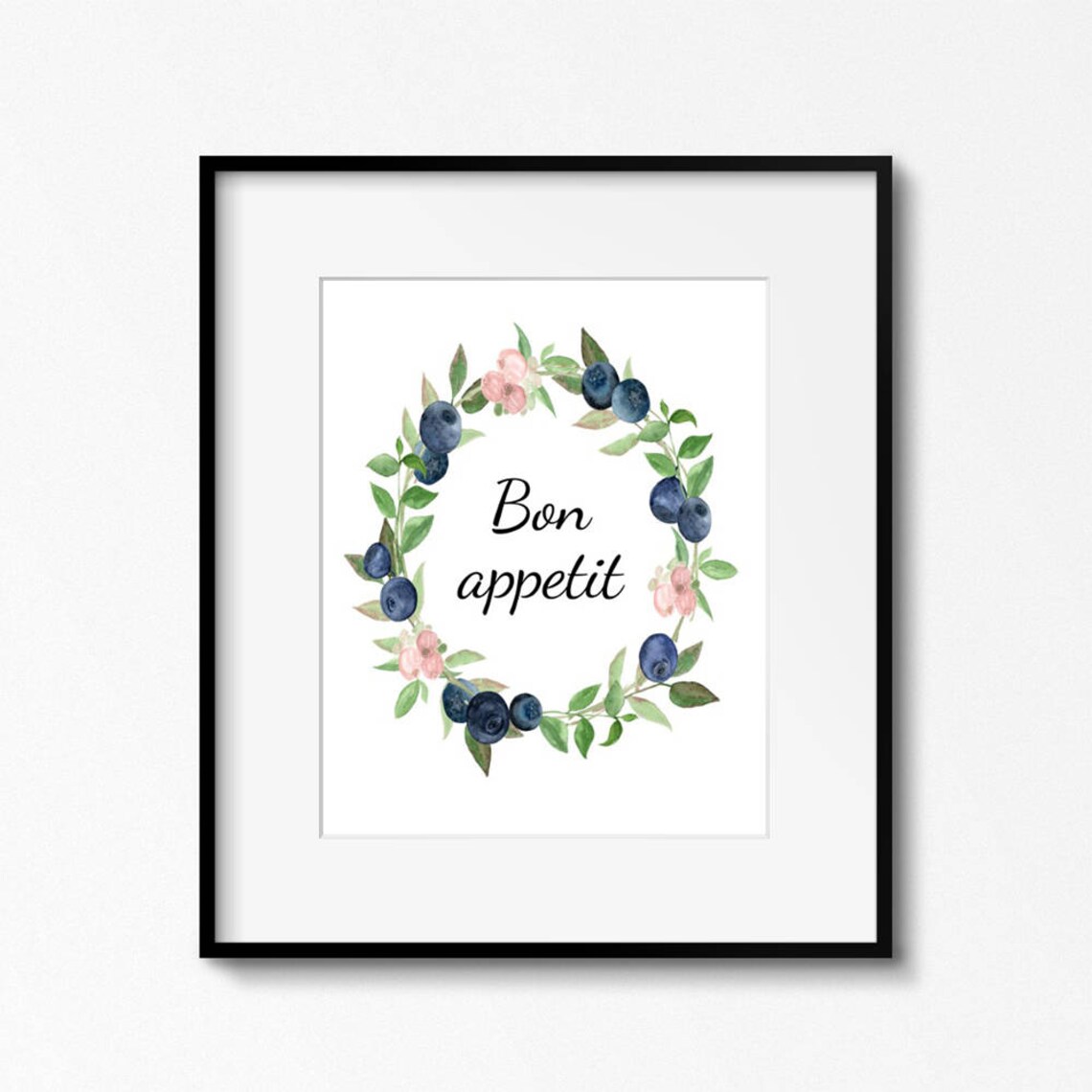 Bon Appetit, French Kitchen Art Printable, Bon Appetit Wall Art ...