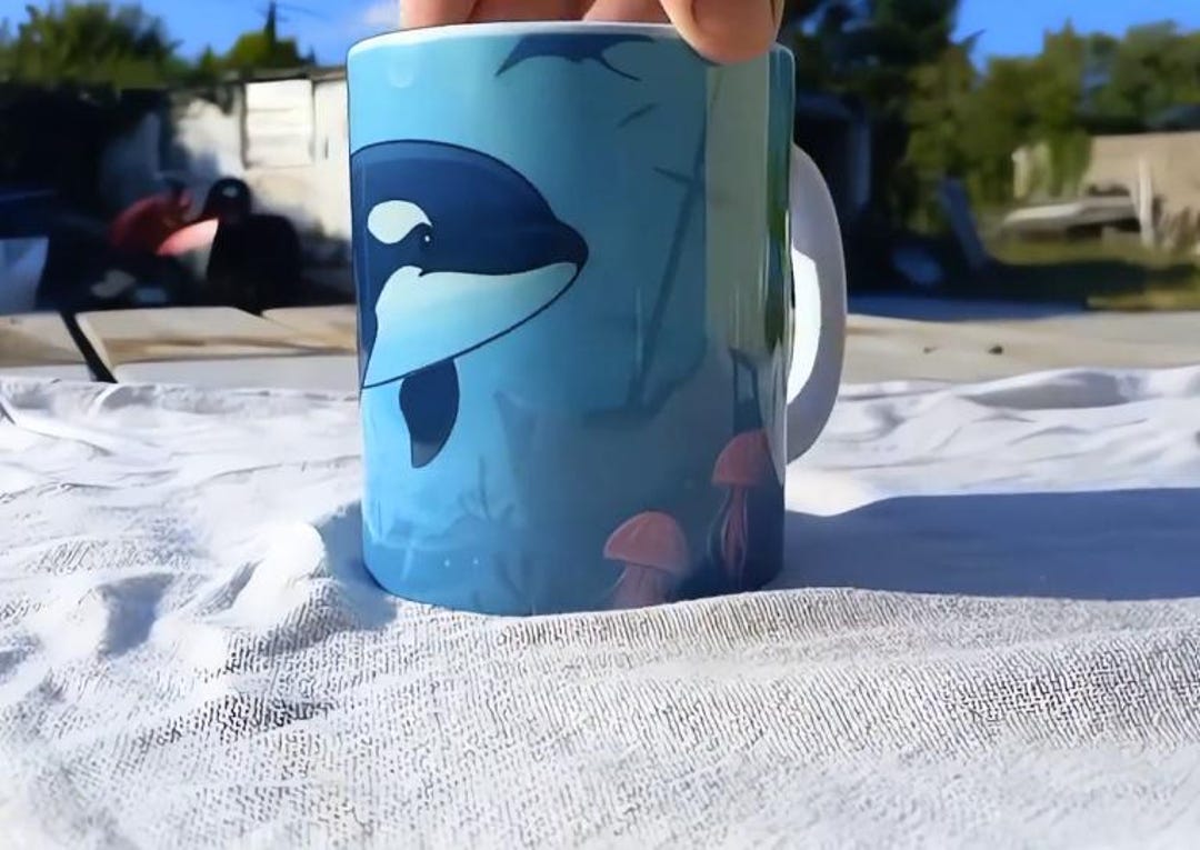 Orca Ceramic Mug – Marine Life Underwater Scene Coffee Cup - Etsy Canada