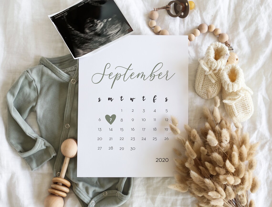 Gender Neutral Pregnancy Announcement Digital File, Social Media Baby ...