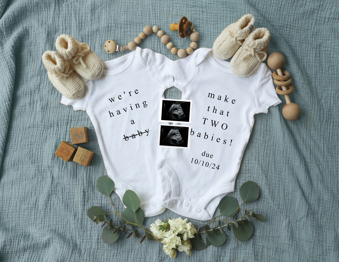 Editable Twin BOY Pregnancy Announcement for Social Media, Do-it ...