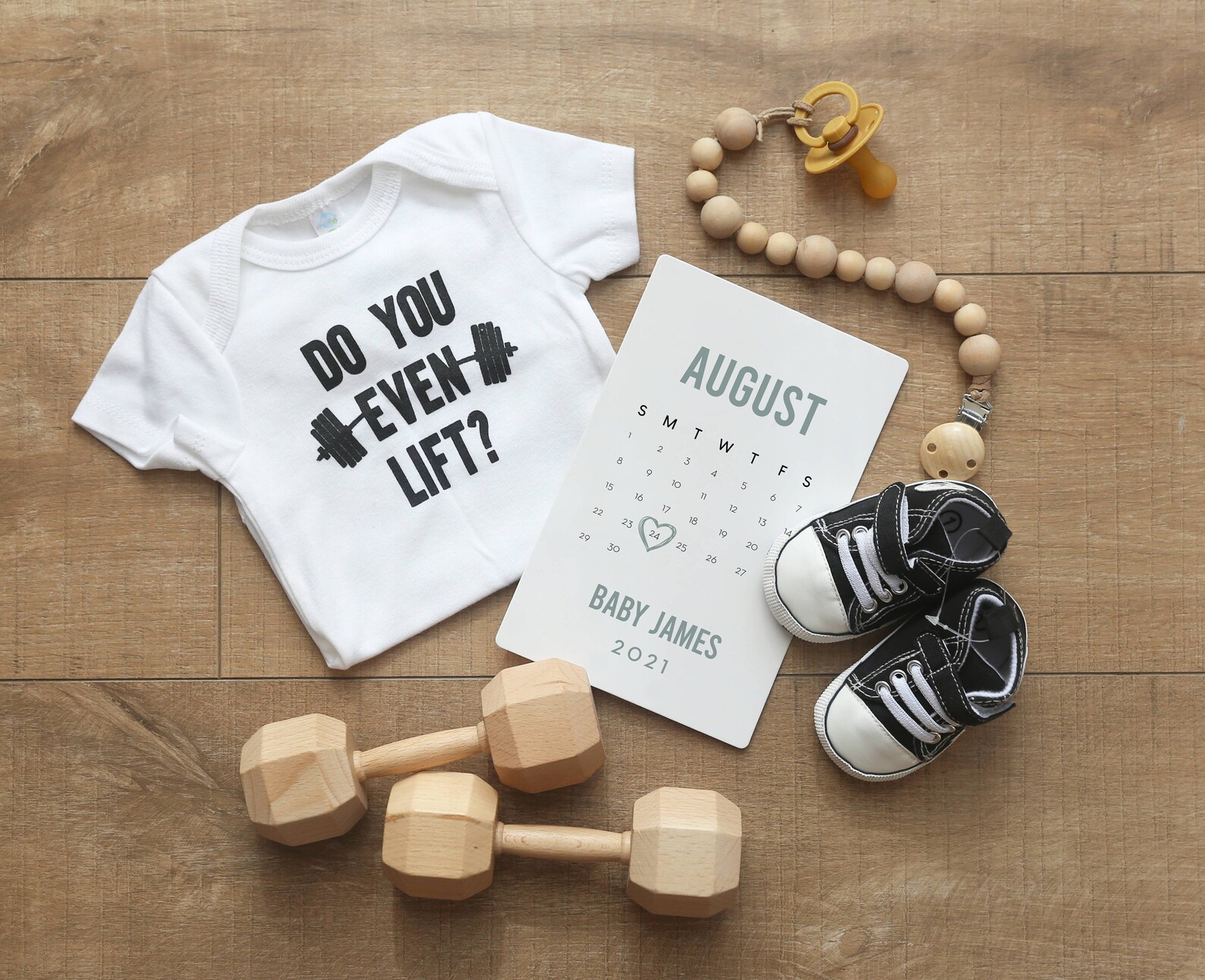 Weightlifting Baby Announcement for Social Media, Crossfit Pregnancy ...