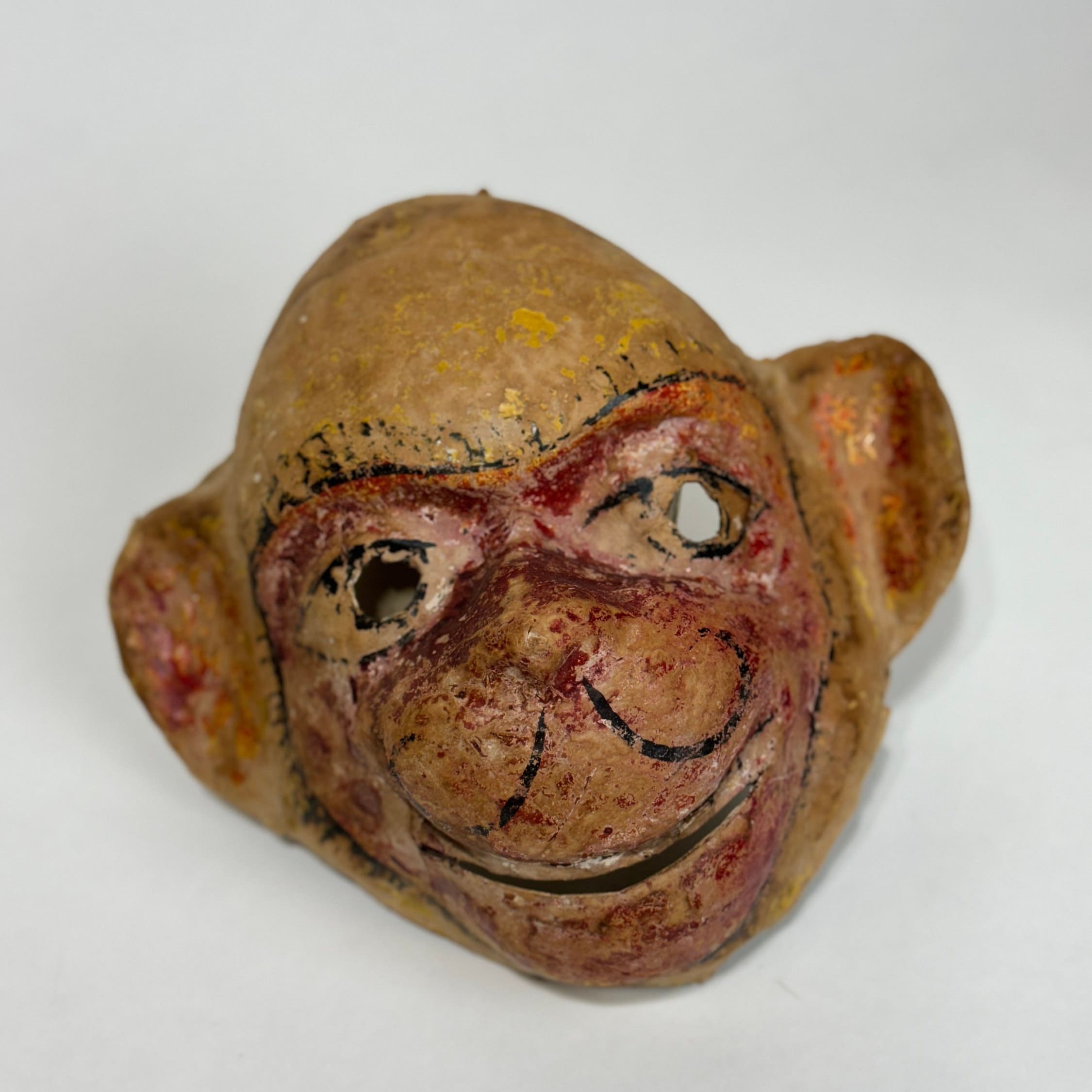 Antique Paper Mache Monkey Mask - Etsy