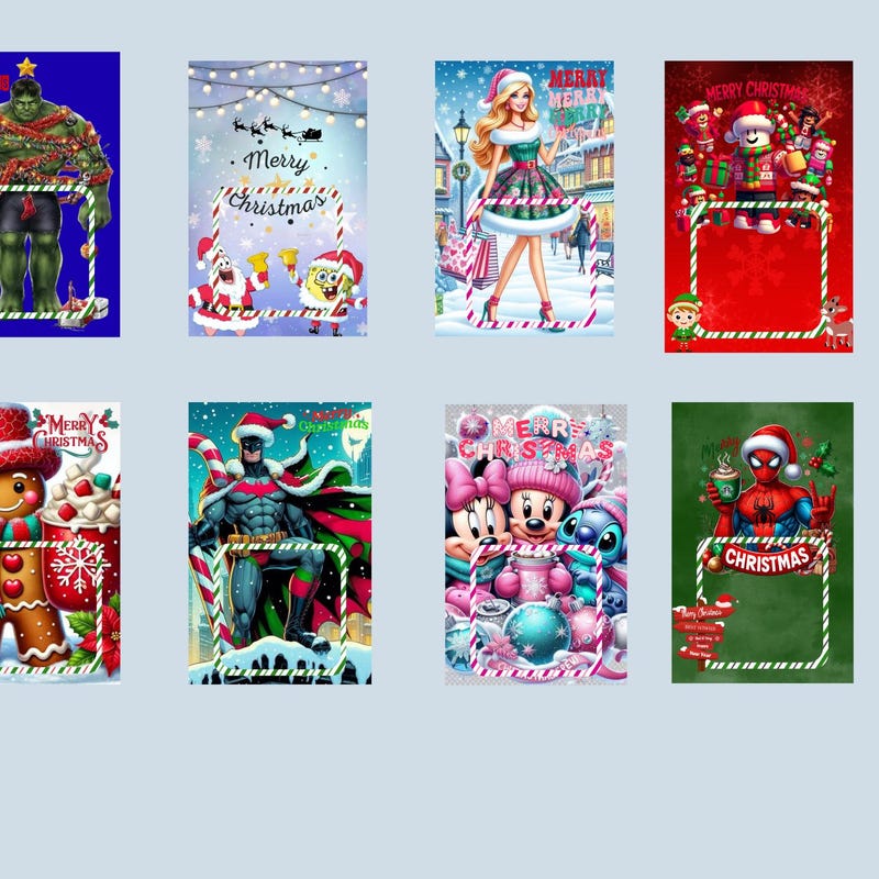 Giant Candy Cards Christmas - Etsy