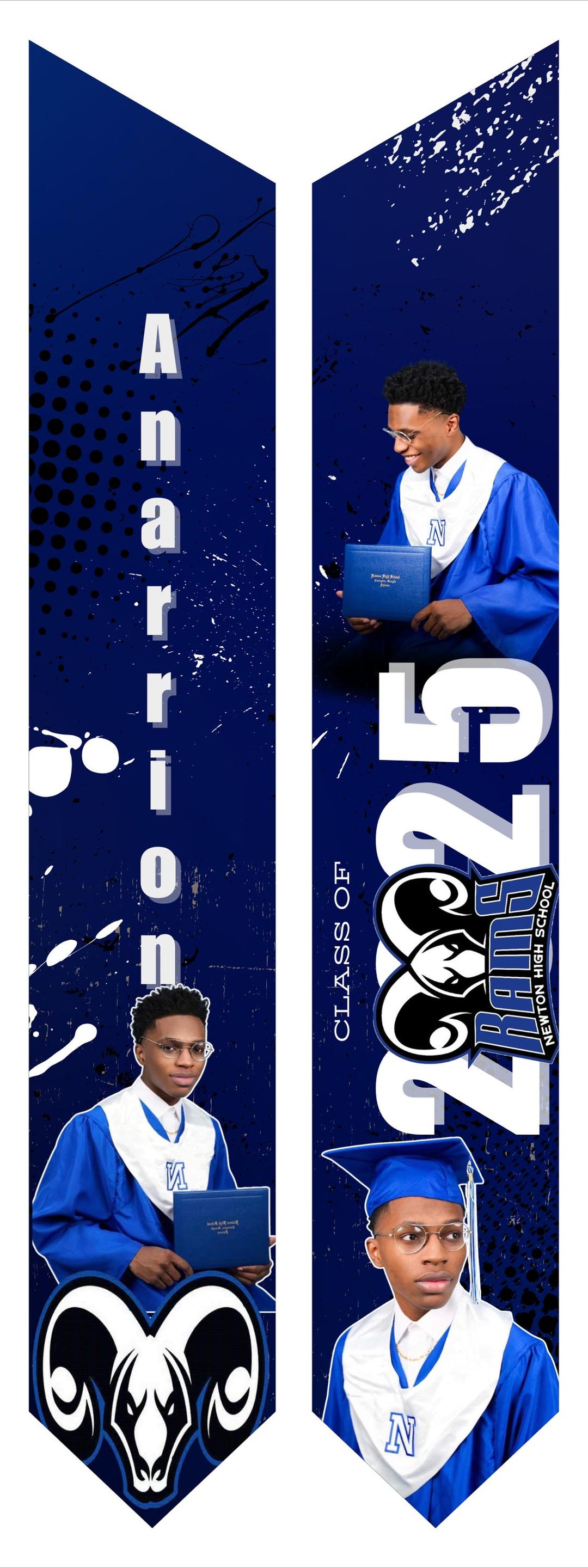 7 Editable Graduation Stoles | Canva Template | Digital Download Only ...