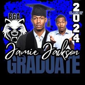 Editable Graduation T-shirt Template: Class of 2024 (canva Pro, Digital ...
