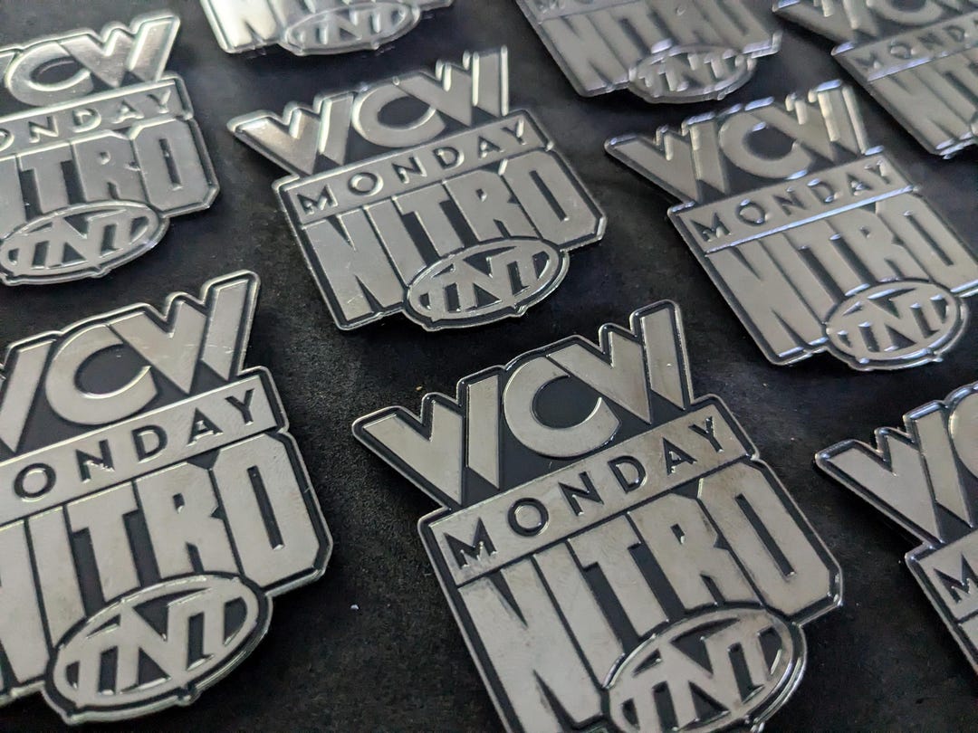 WCW Monday Nitro on TNT Logo 1.75 Enamel Pin - Etsy