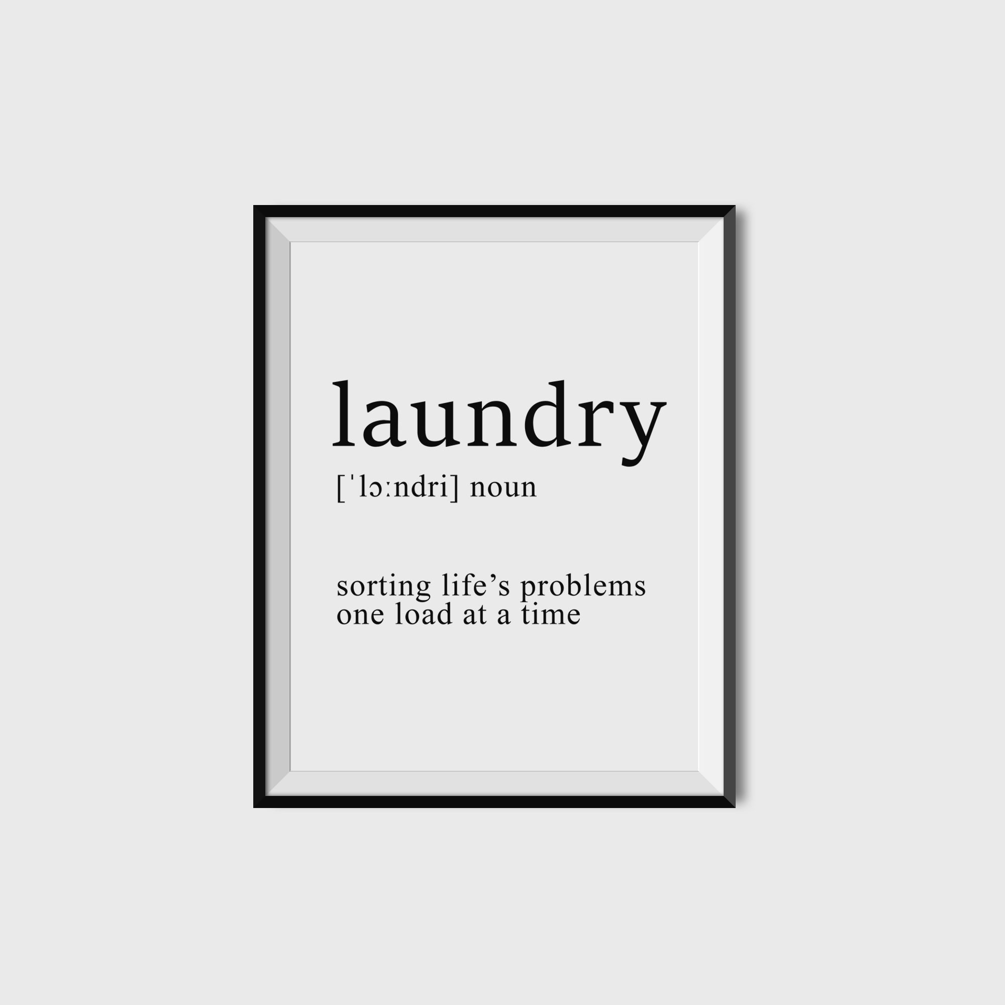 Laundry Definition, Laundry Room Decor, Printable Laundry Art, Laundry ...