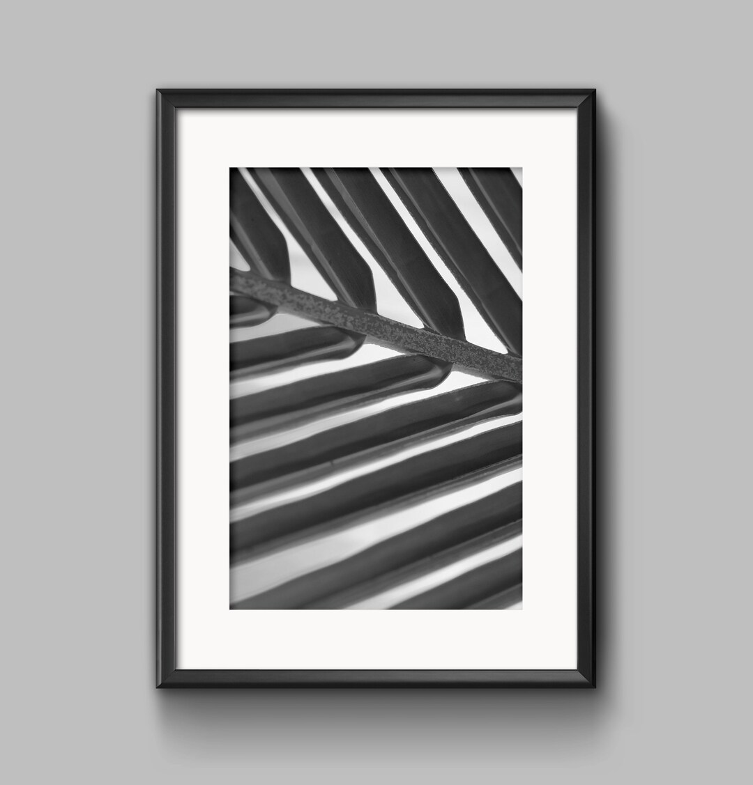 Palm Leaf Print Tropical Leaf Print Minimalist Art Tree Etsy