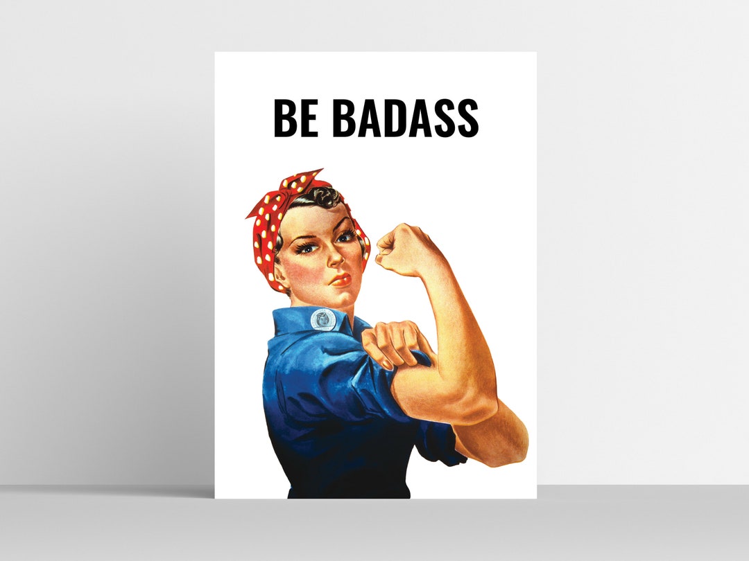 Dorm Decor, Dorm Room Decor, College Dorm Girl, Be Badass Poster, Dorm ...
