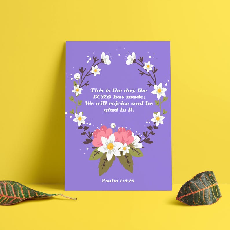 Christian Decor, Psalm Printable, Bible Quote Print, Christian Wall Art ...