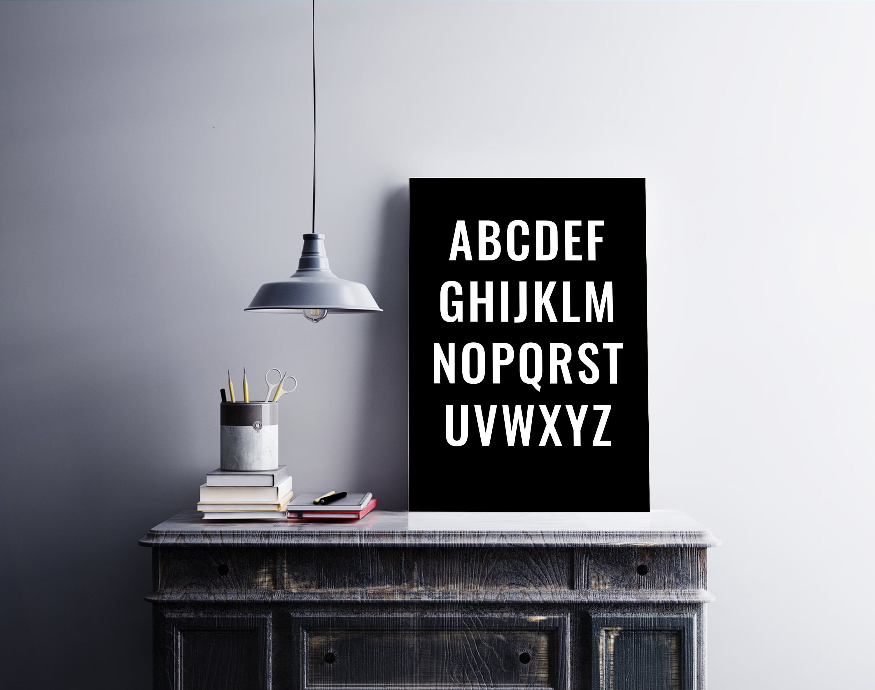 Alphabet Poster, ABC Print, Printable Alphabet, Alphabet Print ...