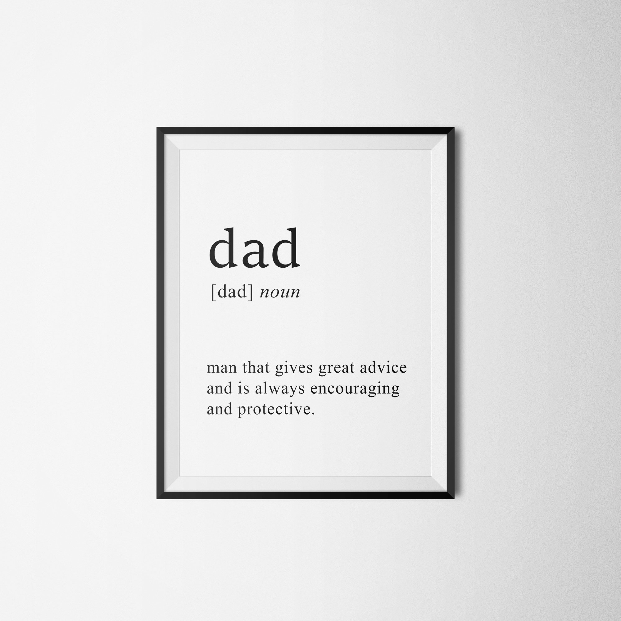 Dad Definition Poster, Dad Print, Father Birthday Gift, Birthday Gift ...