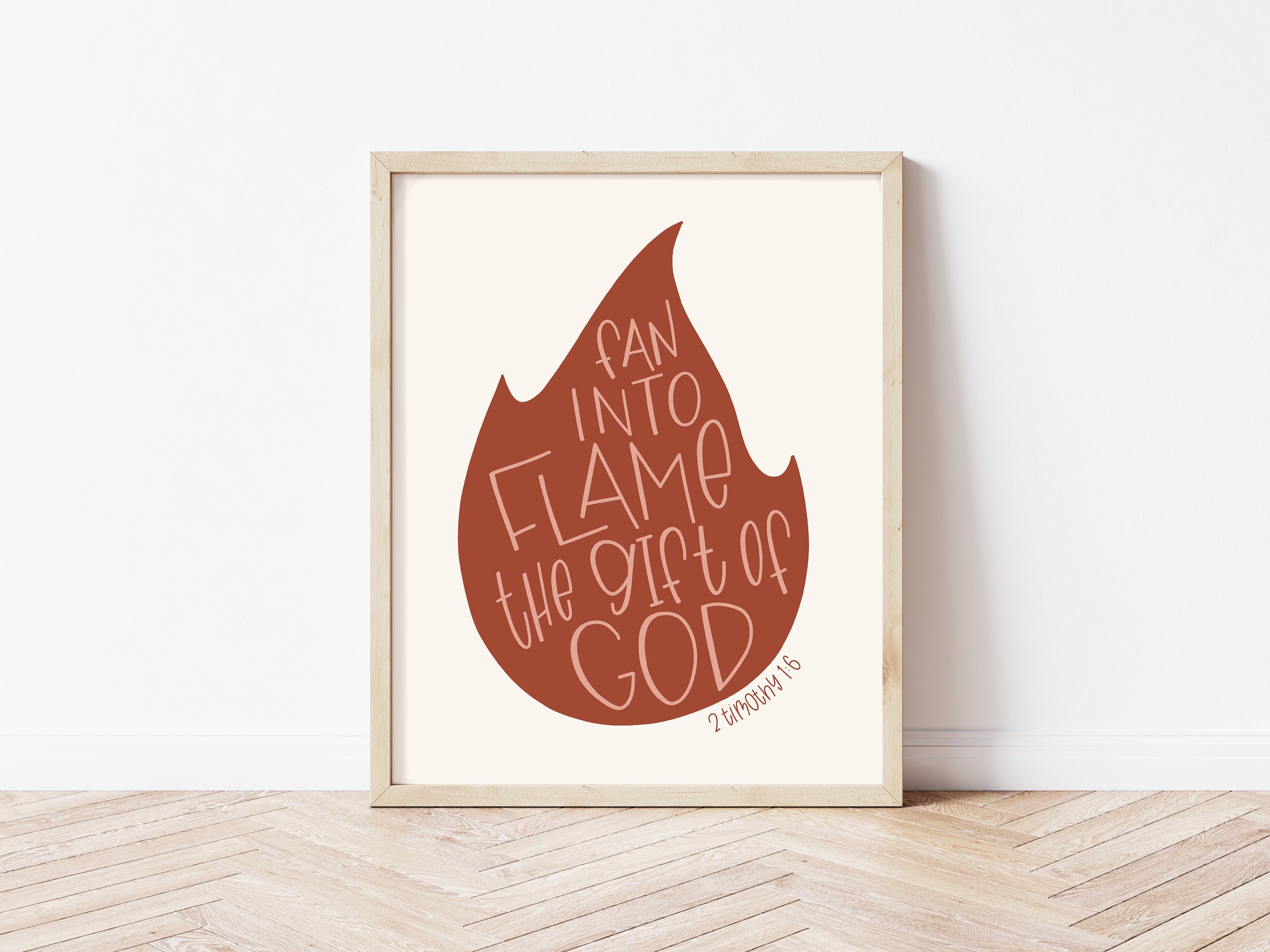 Printable Christian Wall Art; 2 Timothy 1:6; Gift of God; Bible Verse ...