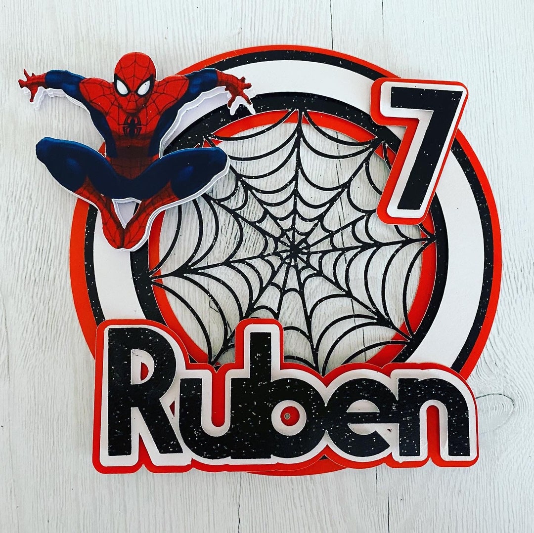 Spider Man Cake Topper - Etsy