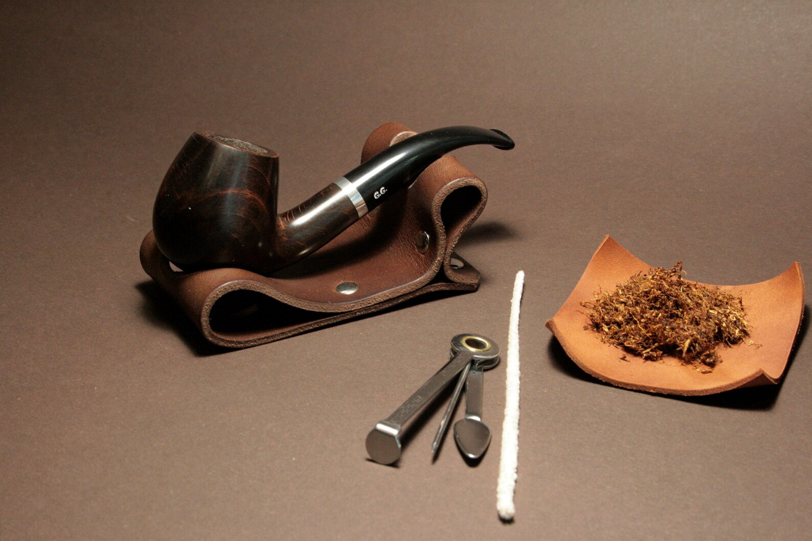 Handmade Leather Pipe Stand, Smoking Accessories - Etsy