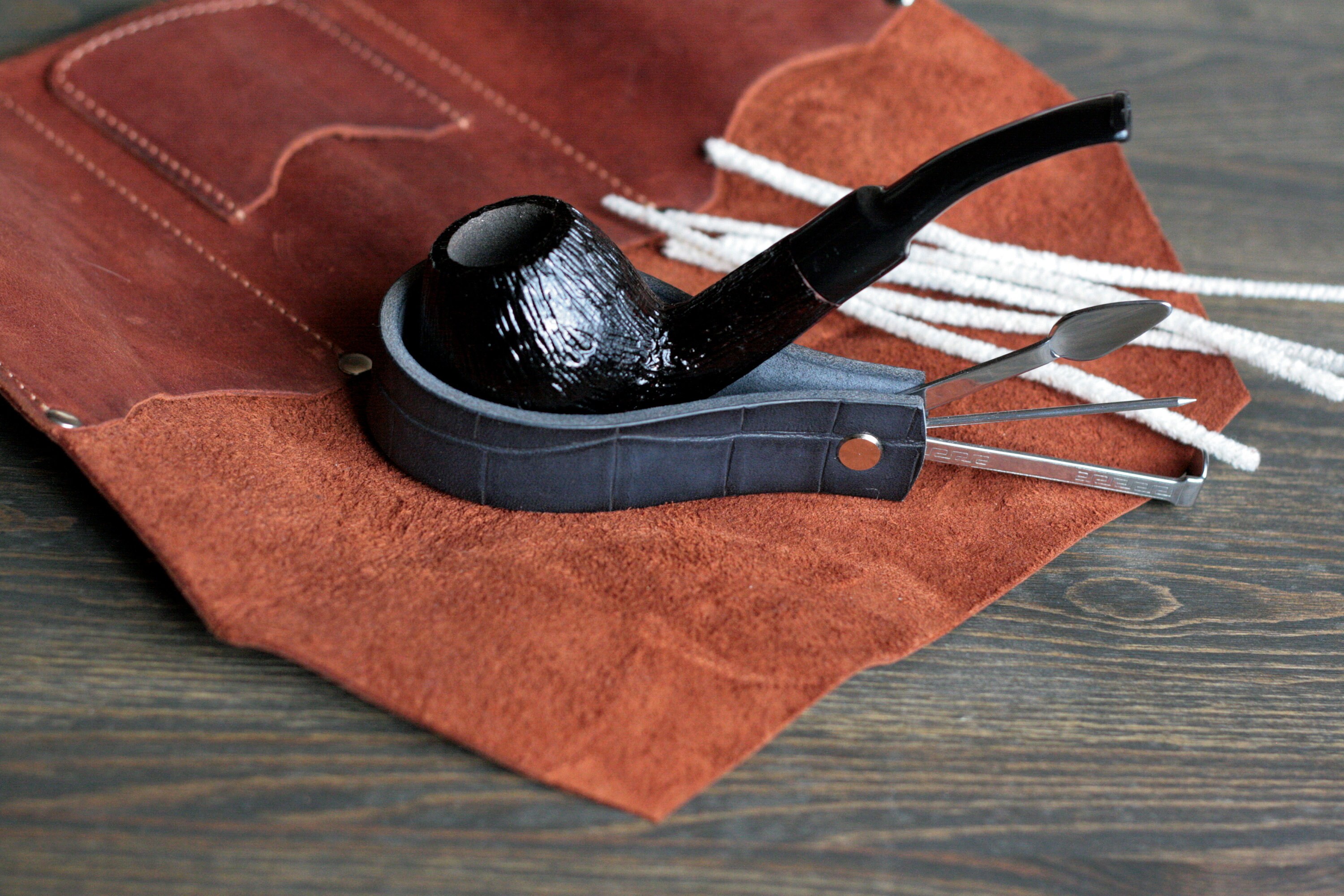 Leather Pipe Stand Pipe Cleaning Tools Pipe Holder Pipe Rack - Etsy