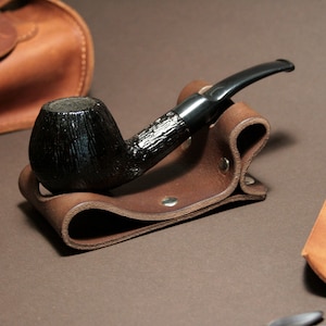 Handmade Leather Pipe Stand, Smoking Accessories - Etsy