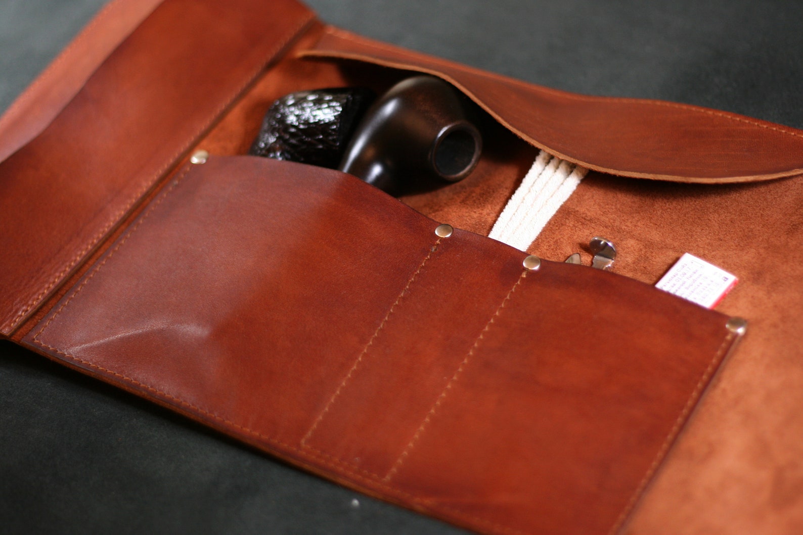 Leather Pipe Roll Leather Pipe Pouch Personalized Pipe Pouch - Etsy